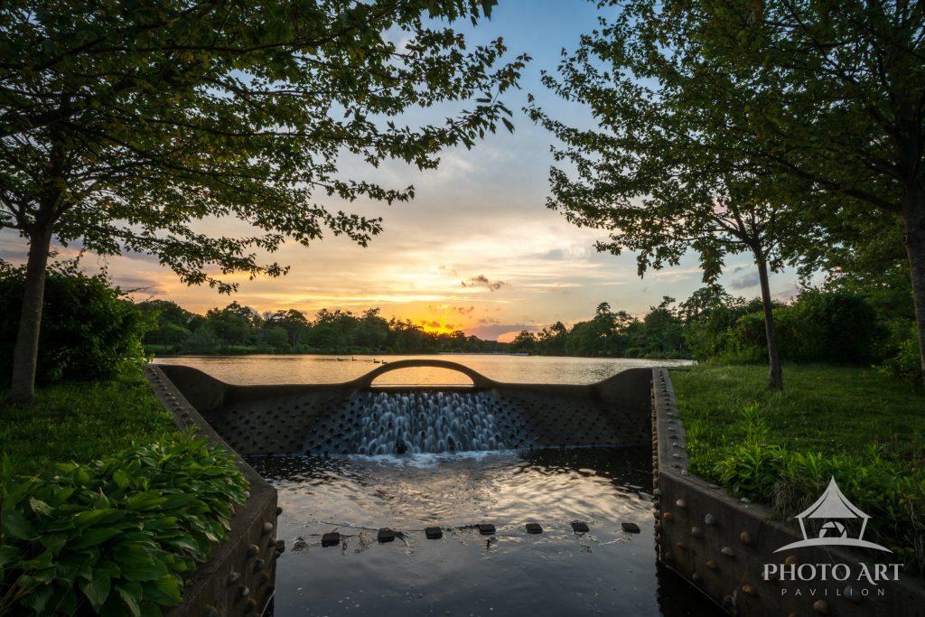 Sunset of Lower Cascade Lake Photo Art Pavilion