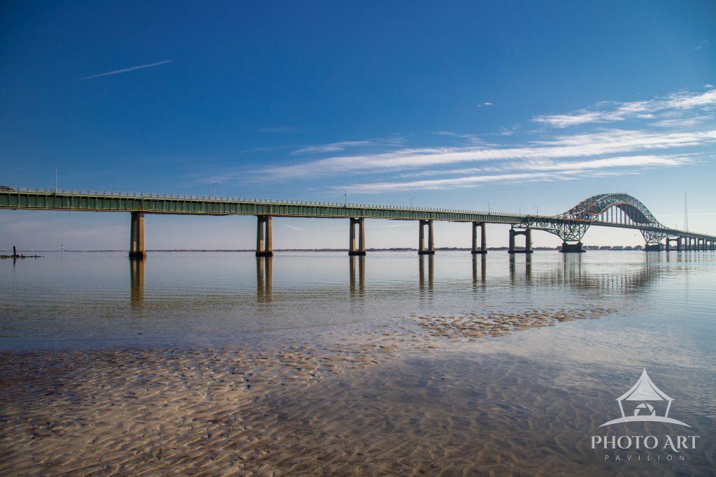 Sandbar under the bridge Photo Art Pavilion
