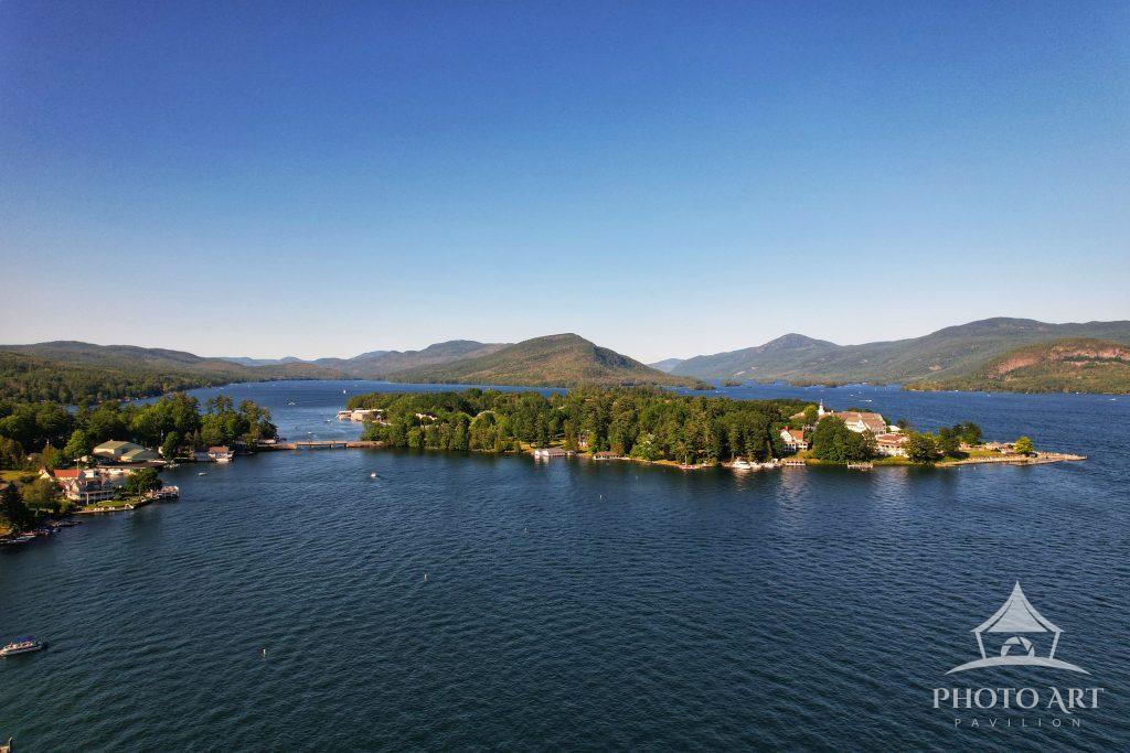 Lake George Aerial Photo Art Pavilion