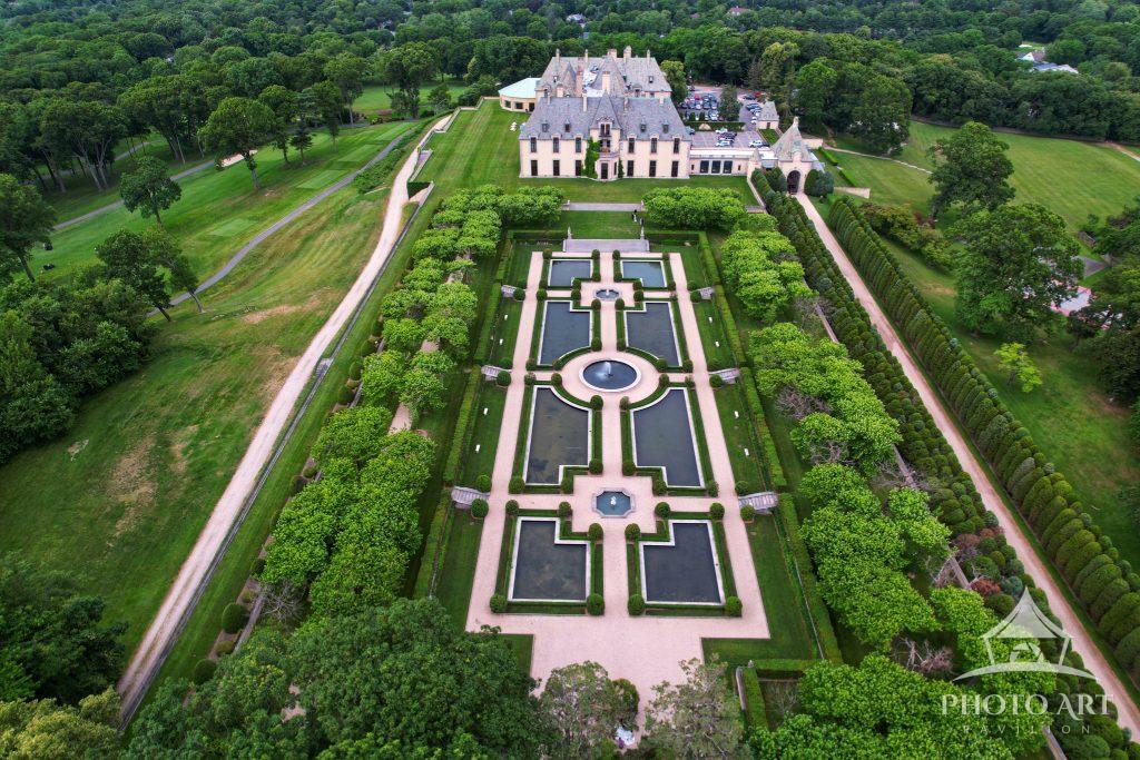 Oheka Castle Aerial Photo Art Pavilion