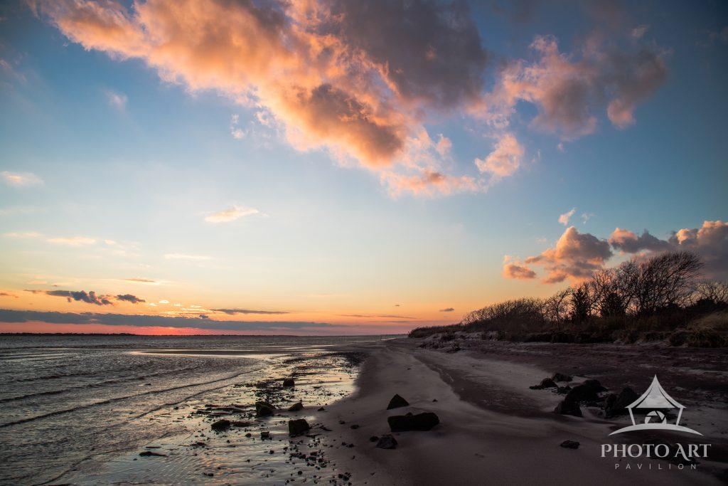 Oak Beach Sunset Photo Art Pavilion