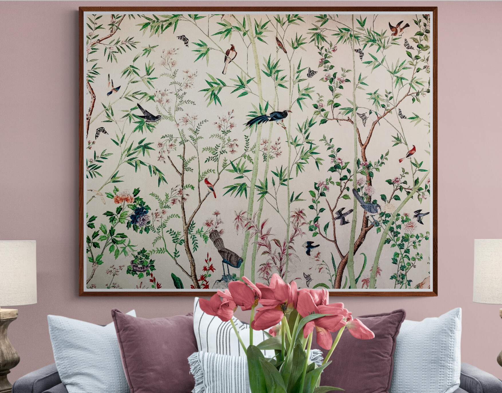 Birds in a Garden Paradise - Photo Art Pavilion