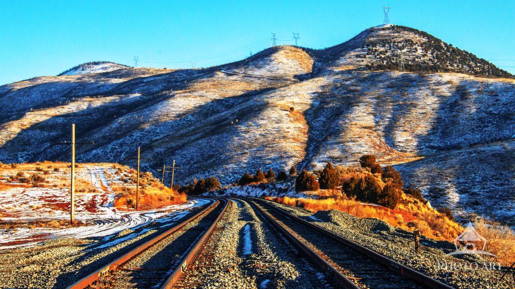 Union Pacific Railroad Tracks Photo Art Pavilion
