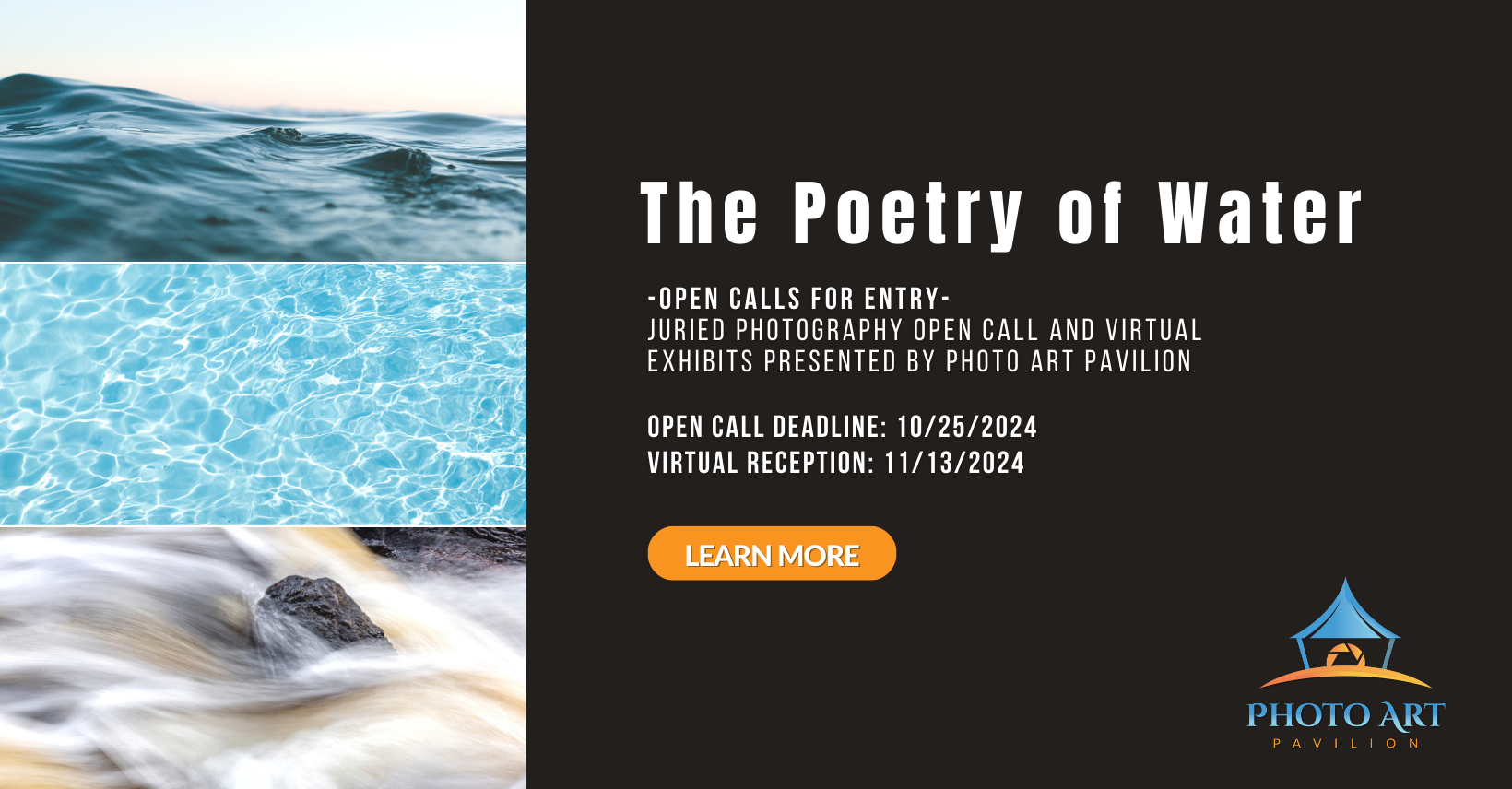 Open Call - The Poetry of Water Virtual Juried Photography Exhibit