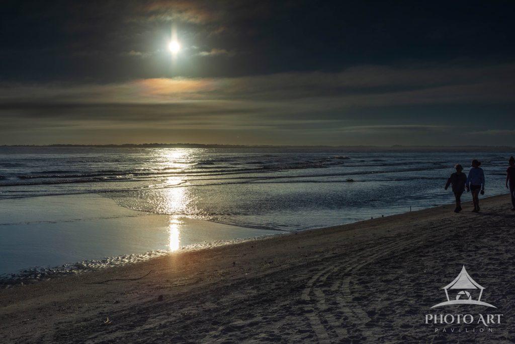 Evening Walk by the Waves Photo Art Pavilion