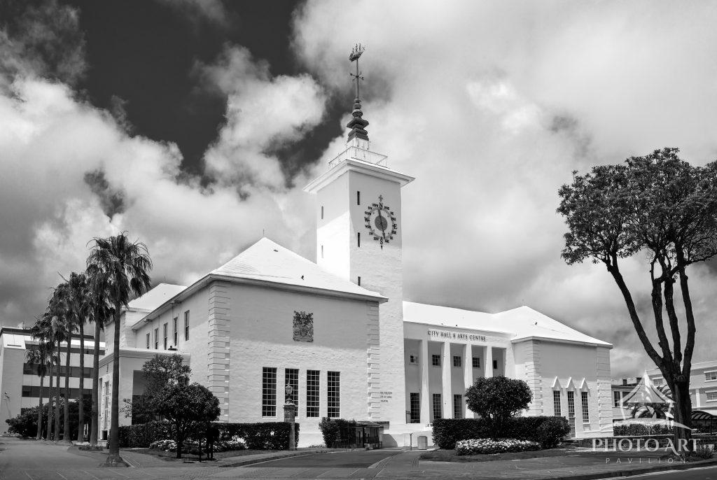 City Hall Arts Center B&W Photo Art Pavilion
