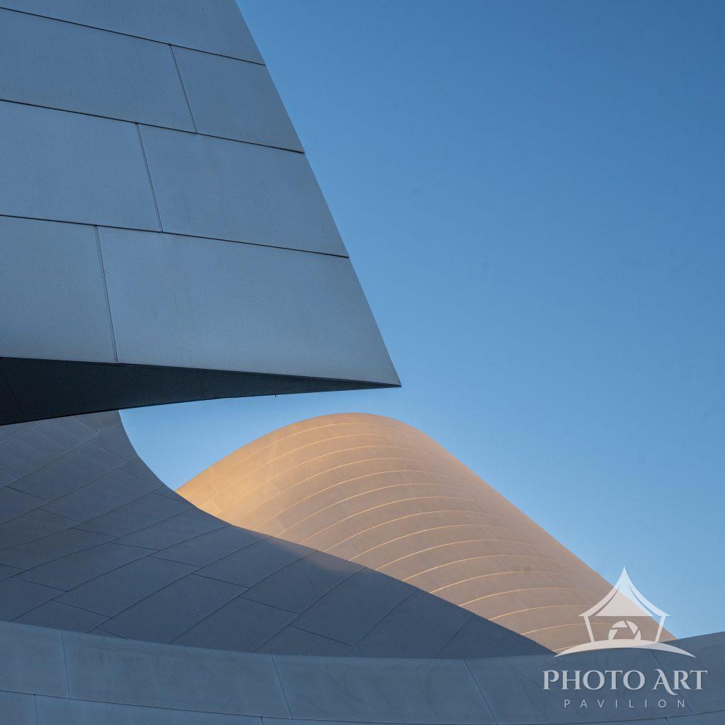 Peach Curve and Blue Peak Photo Art Pavilion