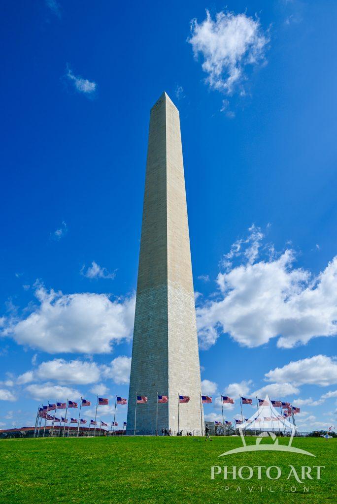 Flags arond the Monument. Photo Art Pavilion